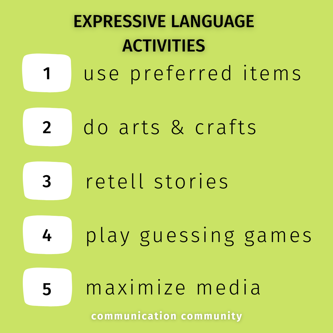 5 Simple (but effective) Expressive Language Activities