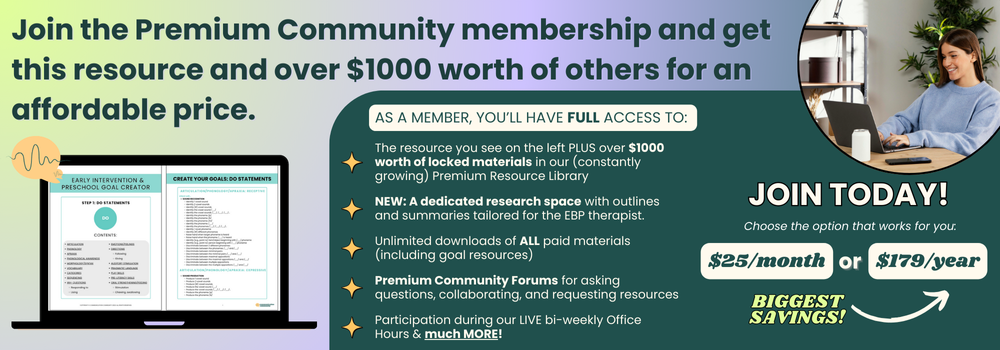 How to Write Early Intervention Goals for Speech Therapy [goal bank ...