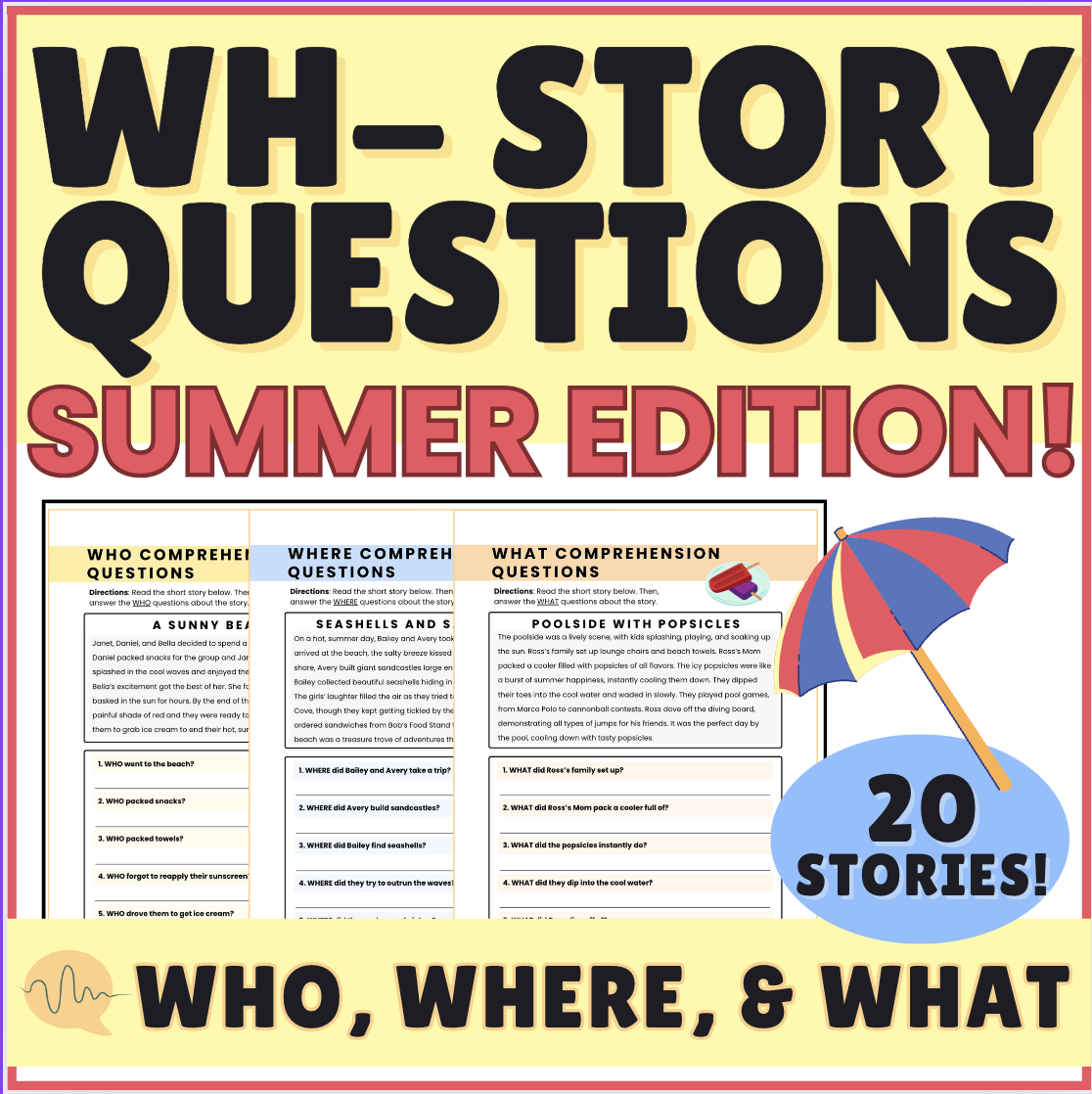 WH Questions for Speech Therapy: How to Target