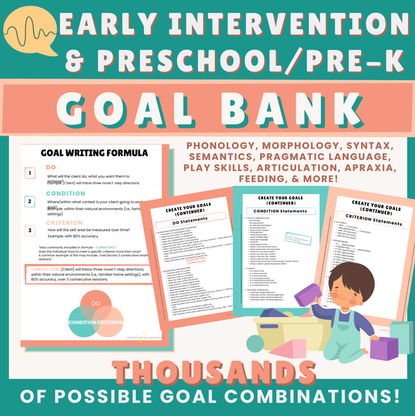 How to Write Phonological Awareness Goals [with goal bank]